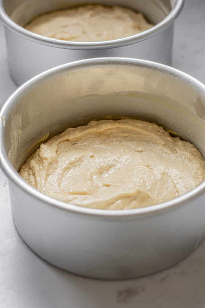 Mini Vanilla Cake with Brown Butter Frosting - Baking with Butter