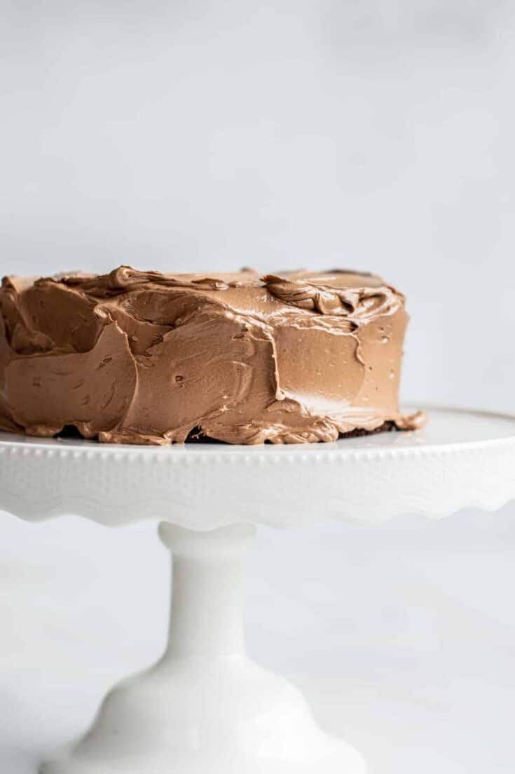 Moist 6-inch Chocolate Cake (single layer) - Baking with Butter