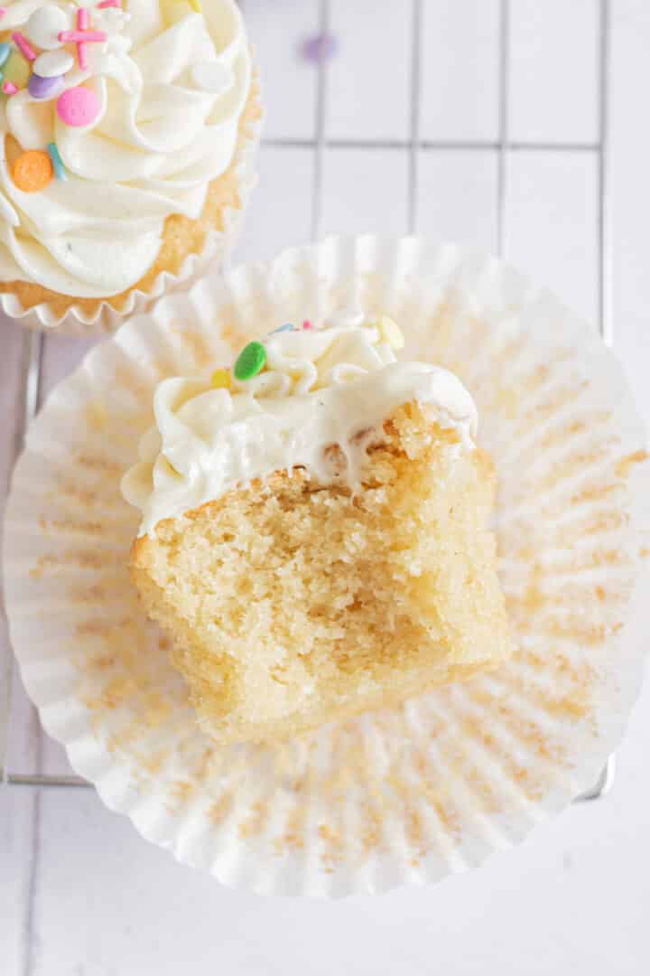 Small Batch Vanilla Cupcakes (Yields 6) - Baking With Butter