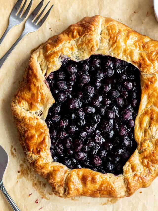The Best Blueberry Puff Pastry Galette - Baking With Butter