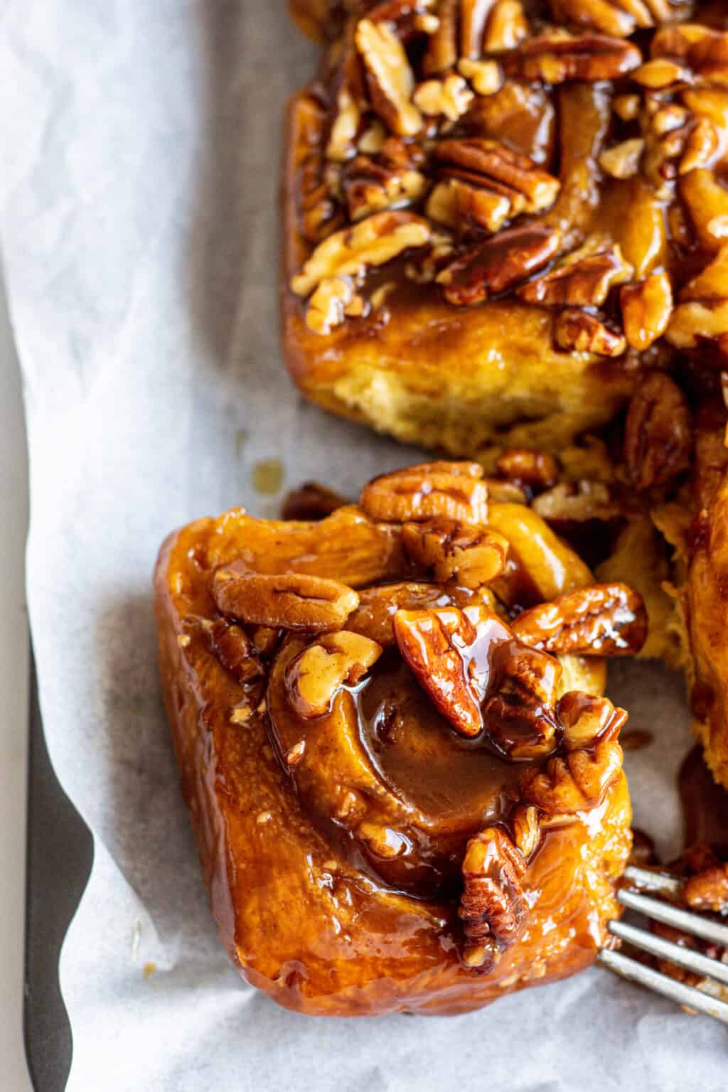 Pumpkin Sticky Buns - Baking with Butter