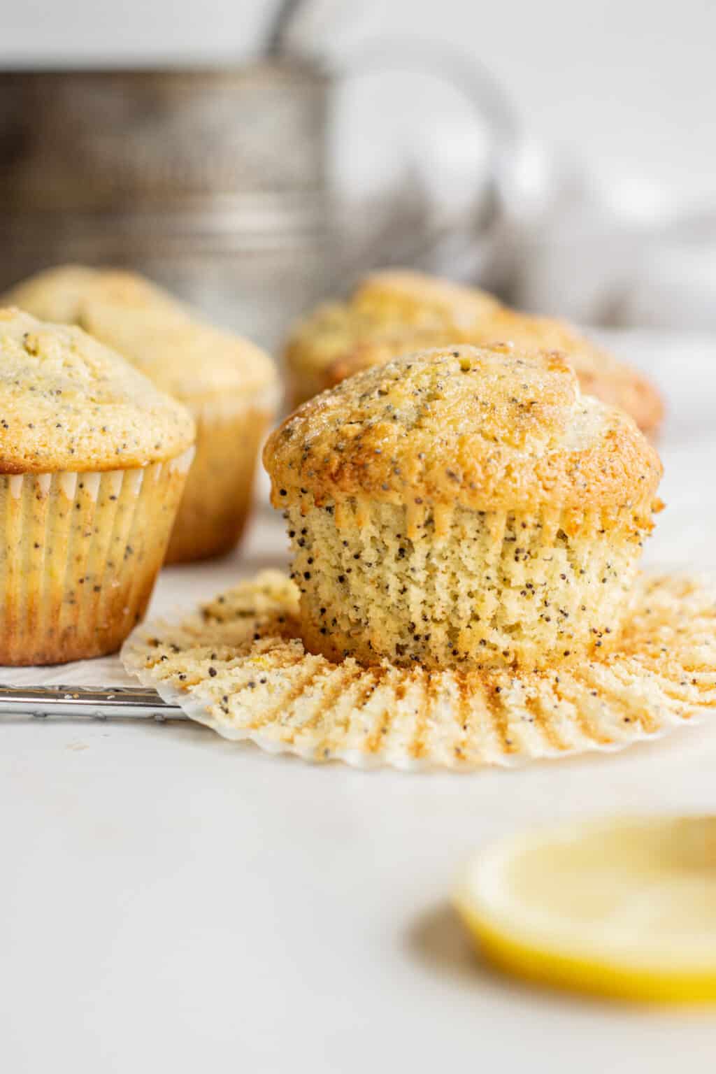 Fluffy Lemon Poppy Seed Muffins - Baking with Butter
