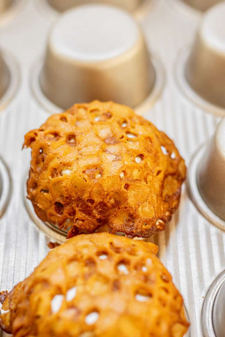 Brandy Snaps Baskets with Strawberries and Cream - Baking with Butter