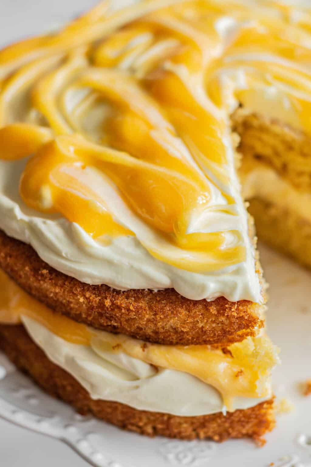 Lemon Curd Cake - Baking with Butter