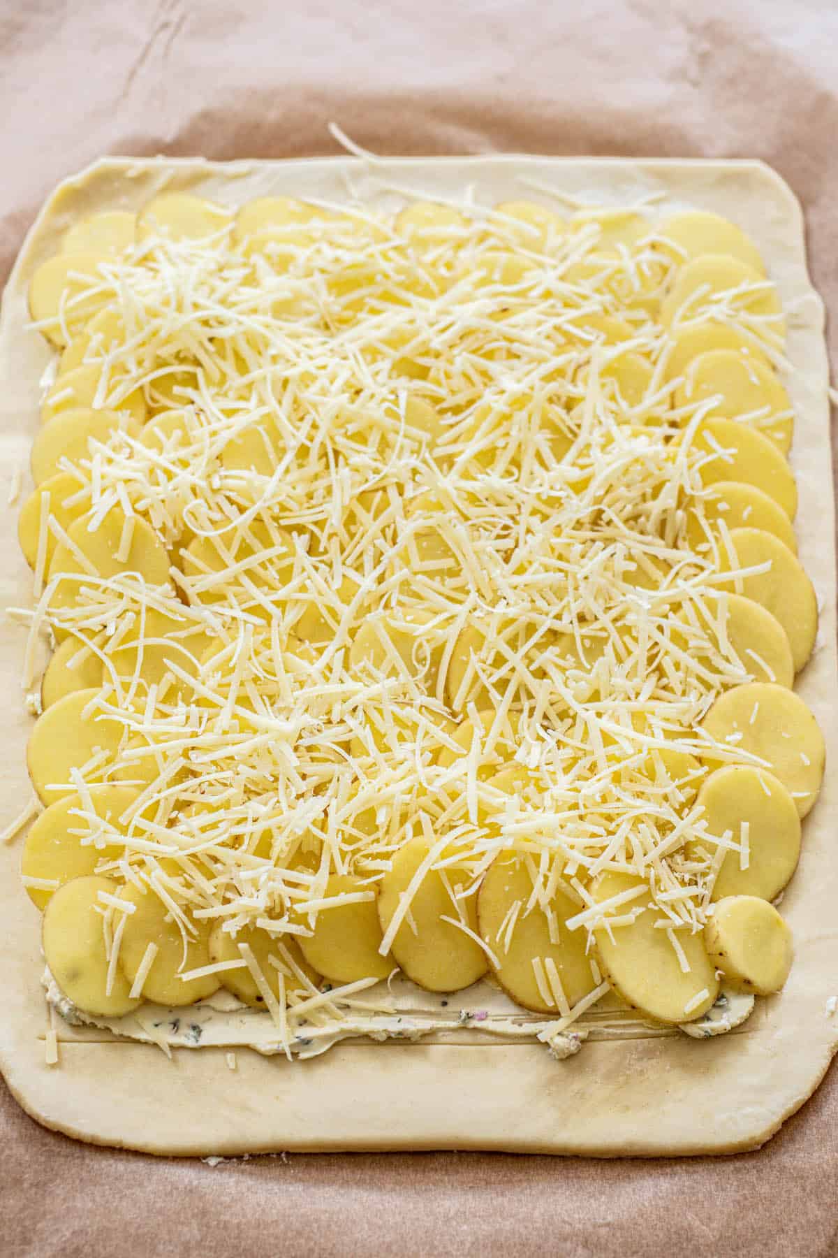 Puff Pastry Potato Tart - Baking With Butter