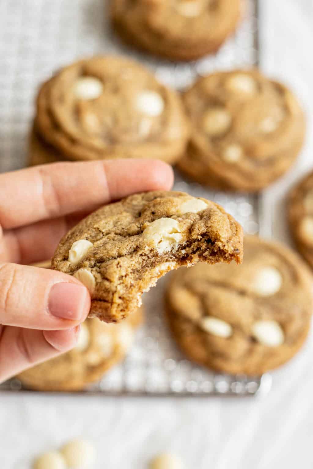 Cappuccino Cookies (White Chocolate Coffee) - Baking with Butter