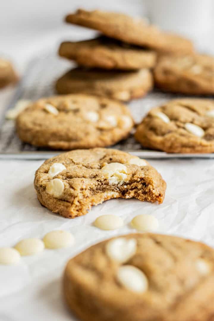 Cappuccino Cookies (White Chocolate Coffee) - Baking with Butter