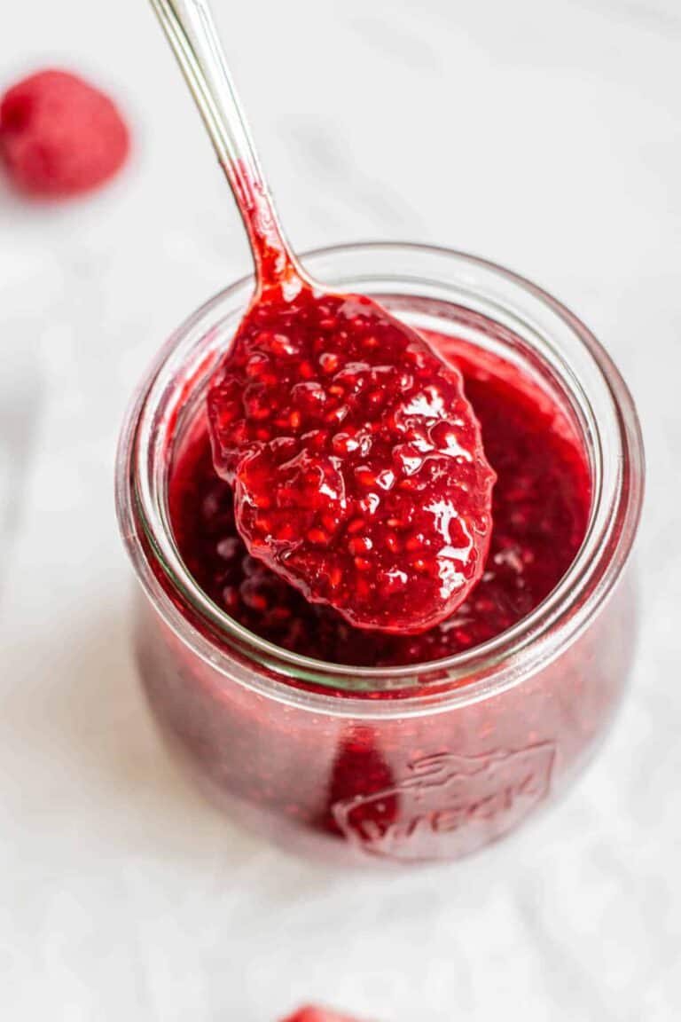 Quick Raspberry Compote - Baking with Butter