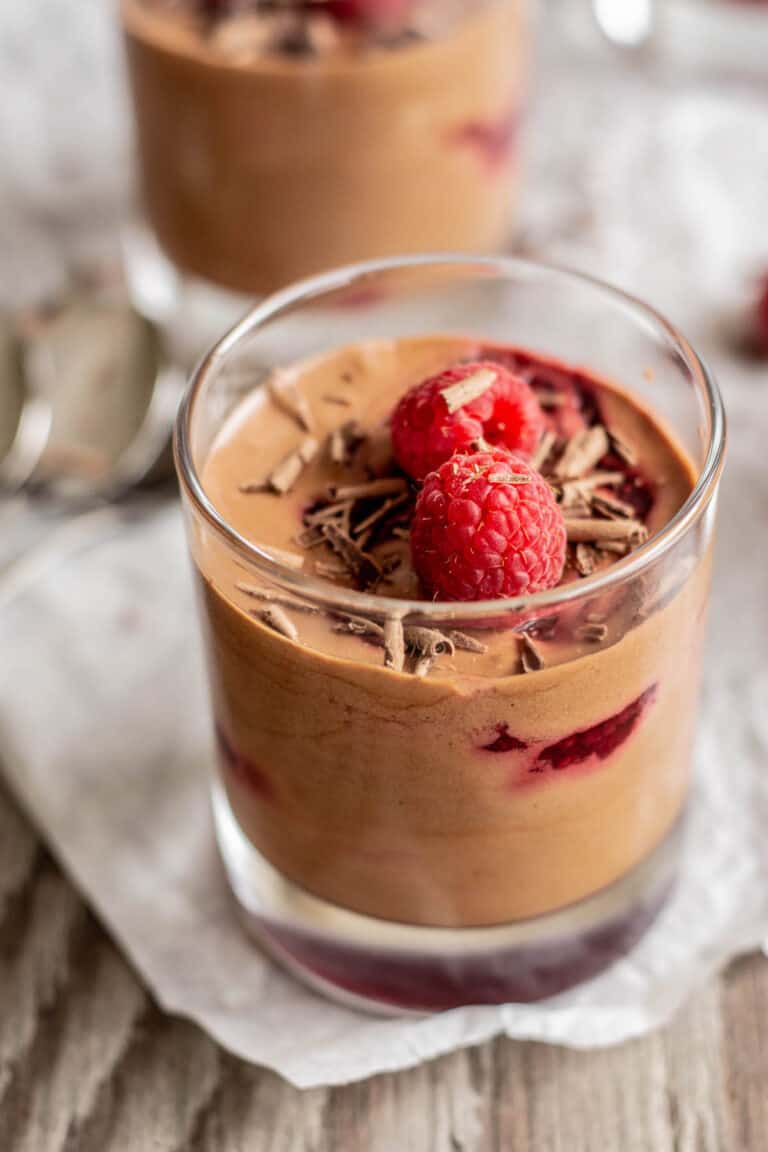 Raspberry Chocolate Mousse - Baking with Butter
