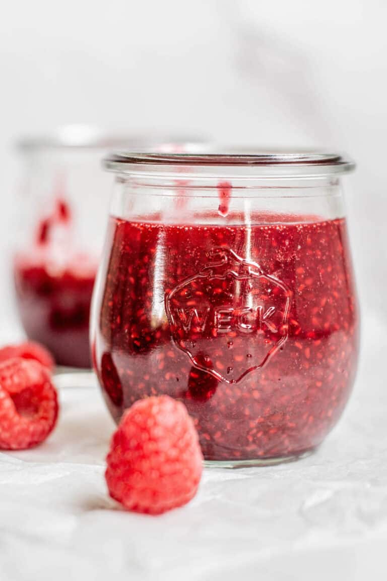 Quick Raspberry Compote - Baking with Butter