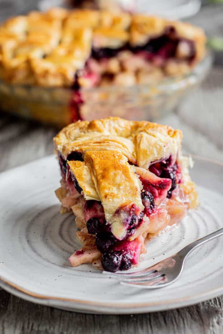 Blueberry Apple Pie - Baking with Butter