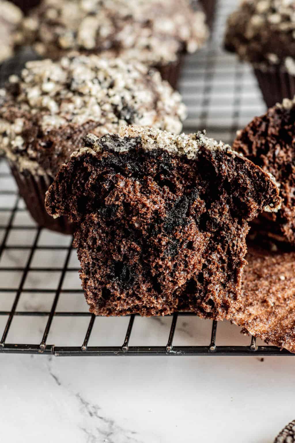 Fluffy Oreo Muffins - Baking with Butter