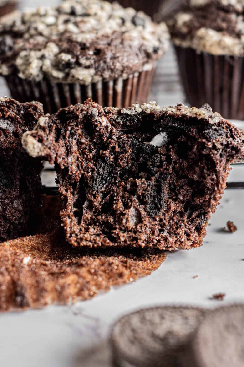 Fluffy Oreo Muffins - Baking With Butter