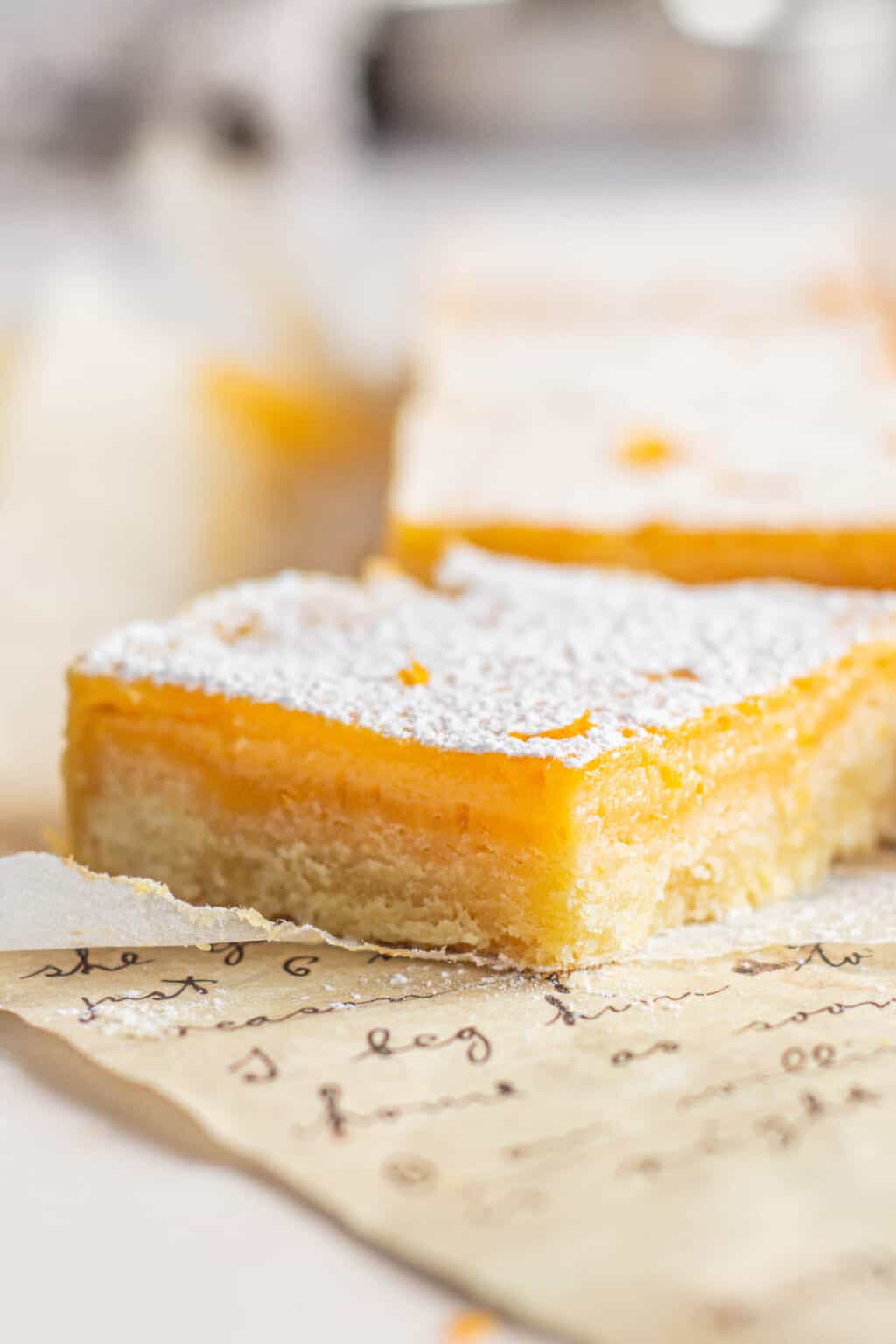 Creamy Orange Bars - Baking with Butter