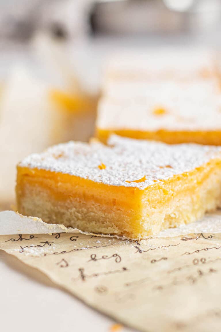Creamy Orange Bars - Baking with Butter