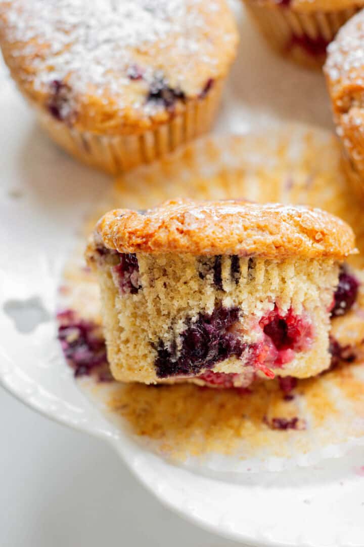 Frozen Berry Muffins - Baking With Butter