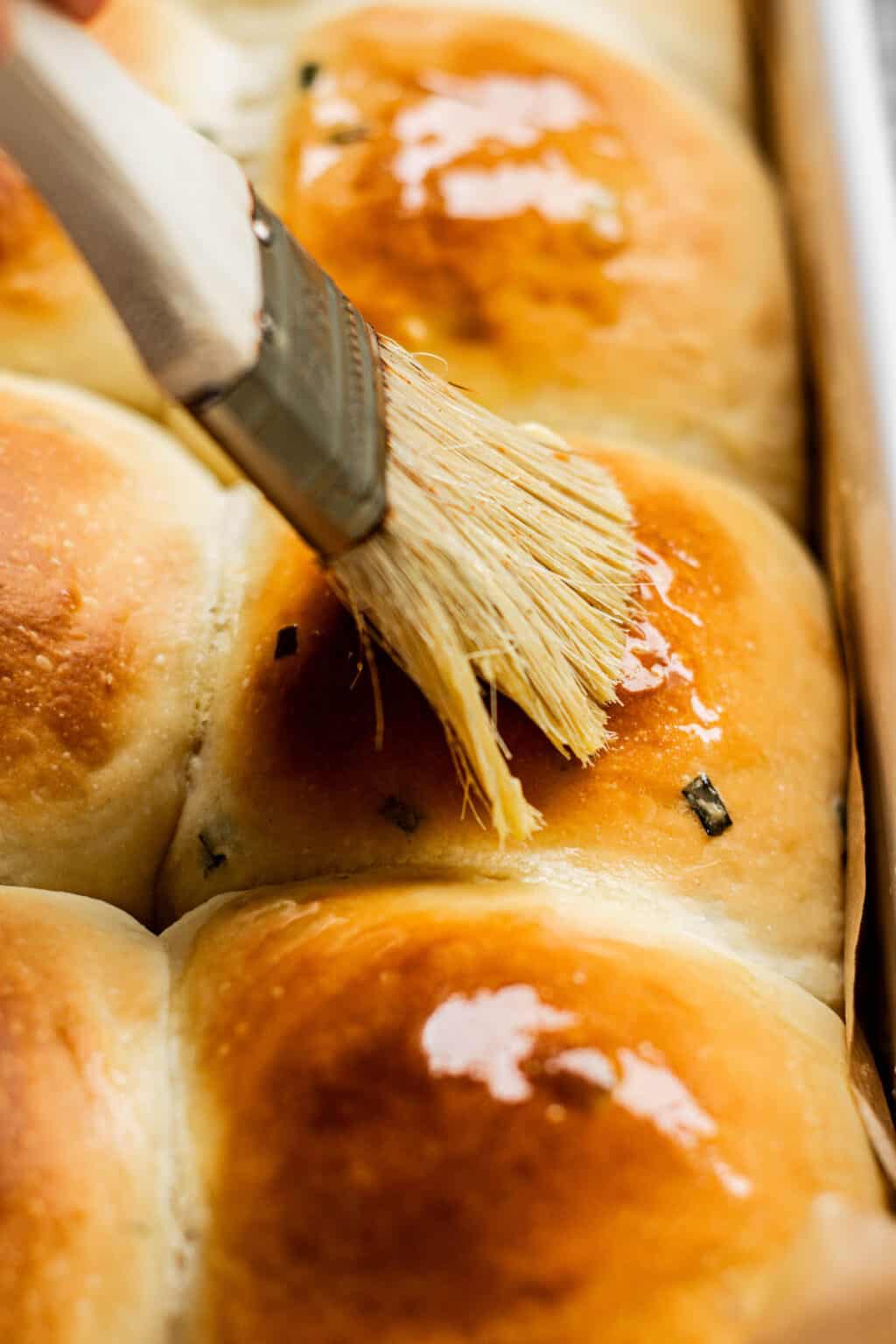 Sour Cream and Chive Rolls - Baking with Butter