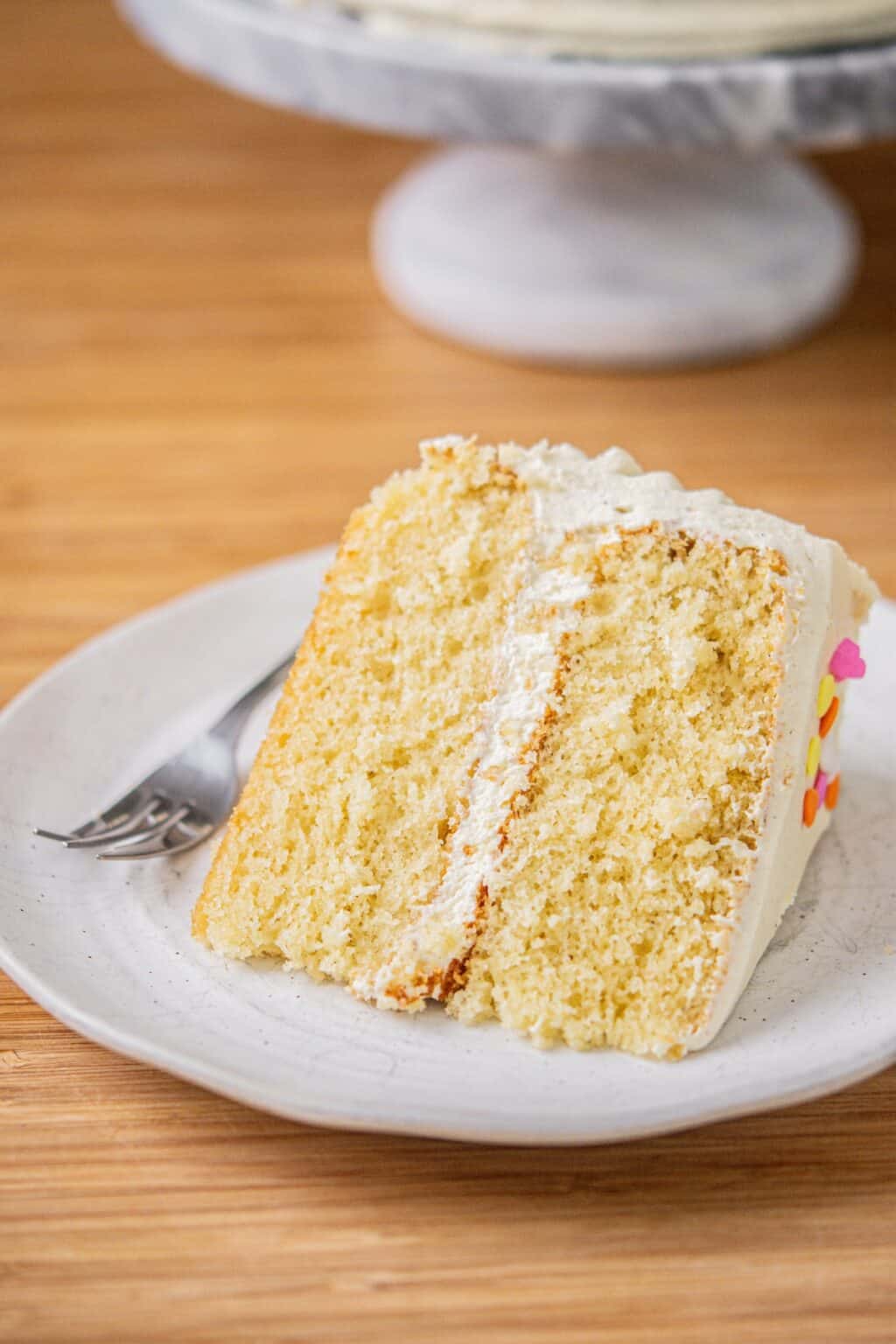 The Perfect 8-Inch Vanilla Cake - Baking with Butter