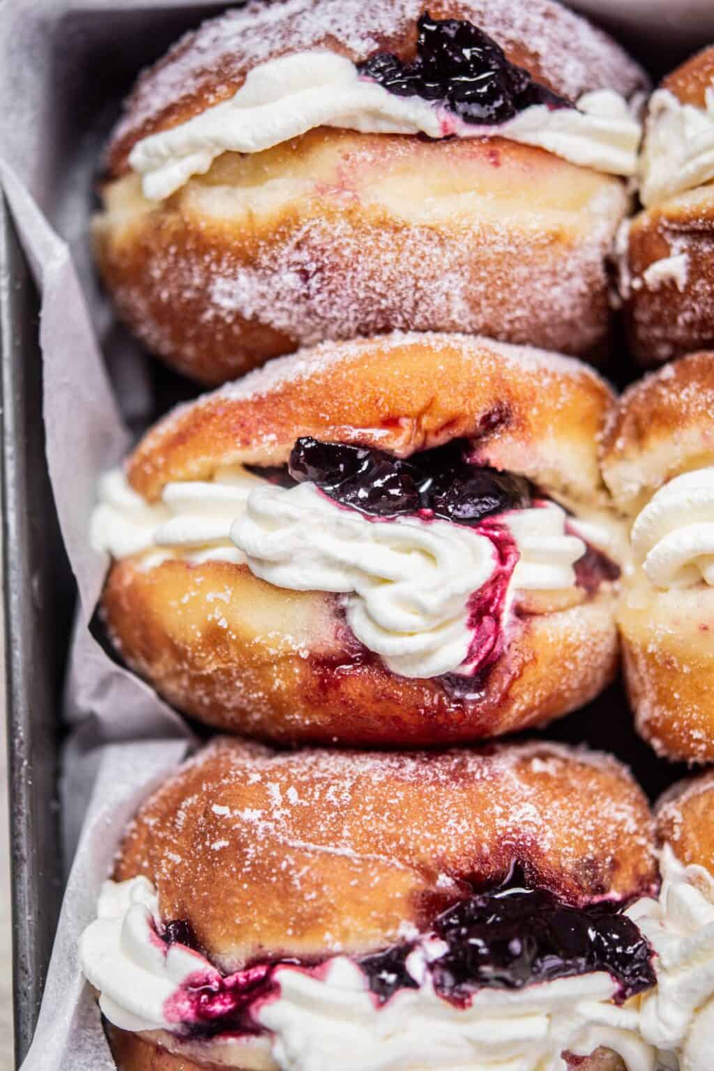 Cherry Doughnuts - Baking with Butter
