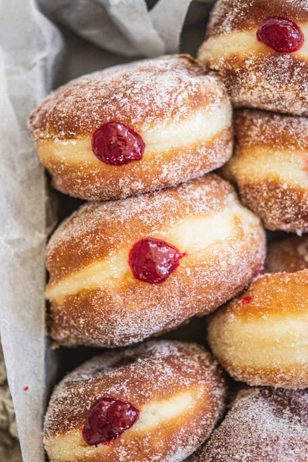 Raspberry Doughnuts - Baking with Butter
