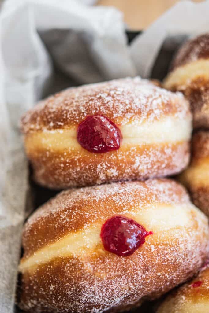Raspberry Doughnuts - Baking with Butter