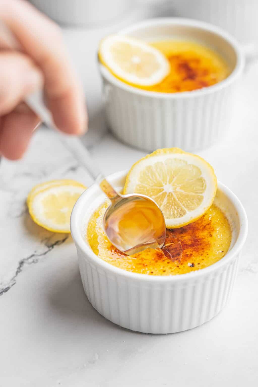 Lemon Crème Brûlée - Baking with Butter