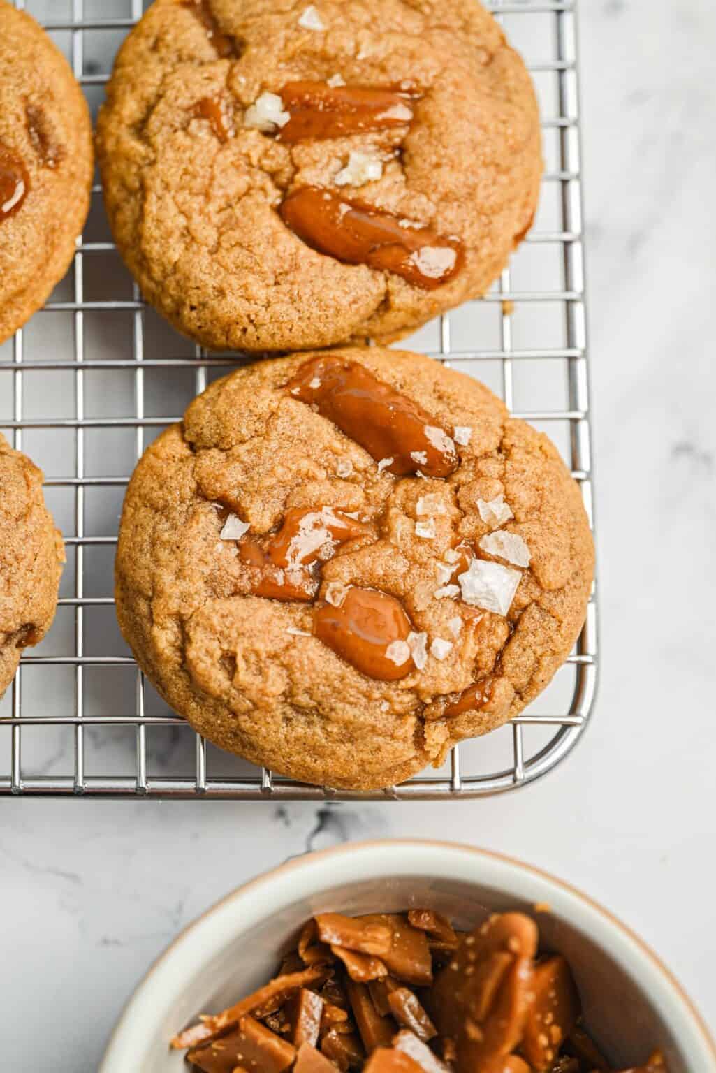 Cinnamon Toffee Cookies - Baking with Butter