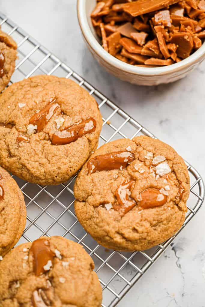 Cinnamon Toffee Cookies - Baking with Butter